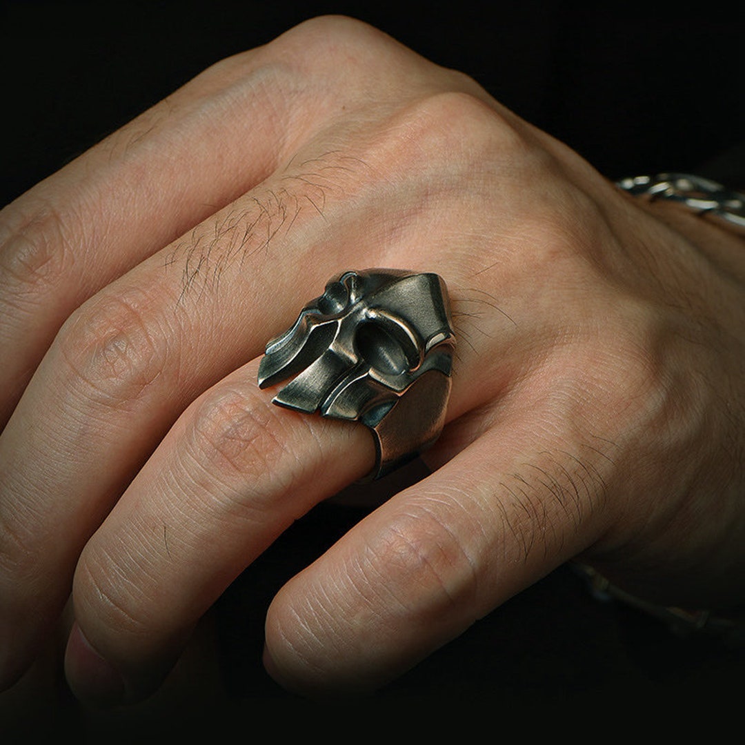 Hero of Spartan Helmet Ring—s925 Sterling Silver— Handmade Creative ...