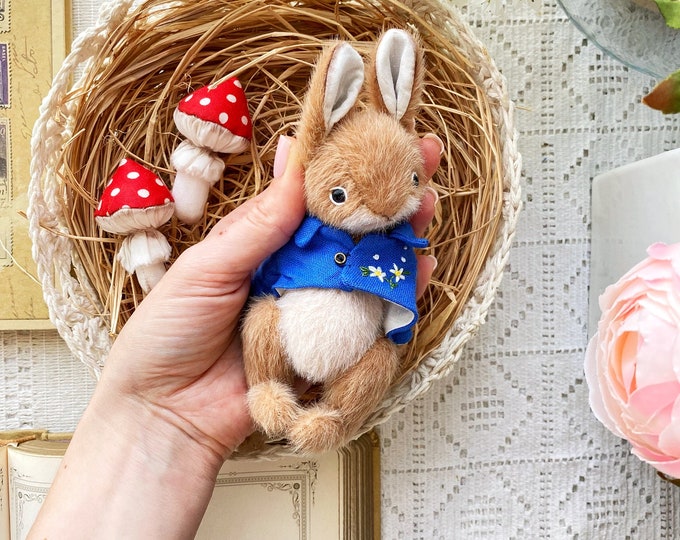 Artist Teddy Bunny/ Rabbit With Mushroom/ Artist Teddy Bear/toy ...