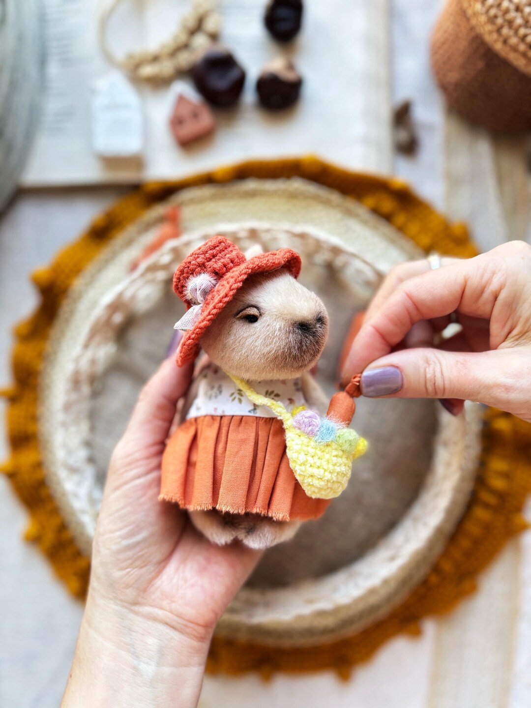 Capybara/capybara in Clothes/decorative Toys/toys Handmade Teddy Bears ...