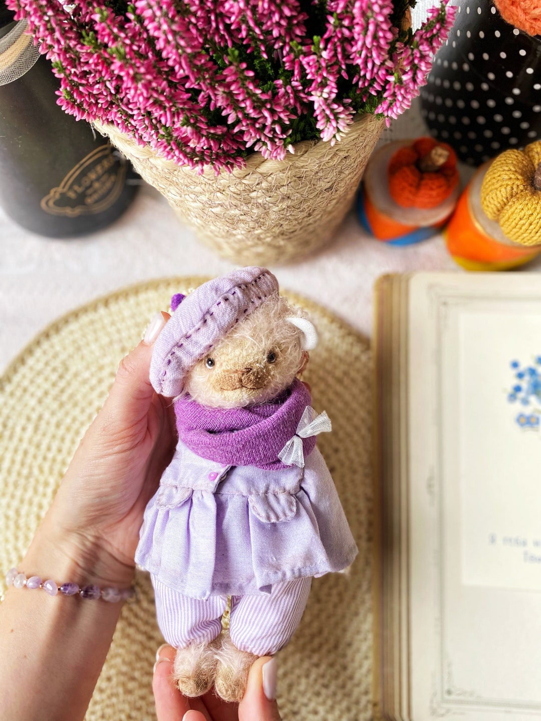 OOAK Teddy Bear. Collectible Teddy Toy. Handmade Staffed Toy. Bears ...