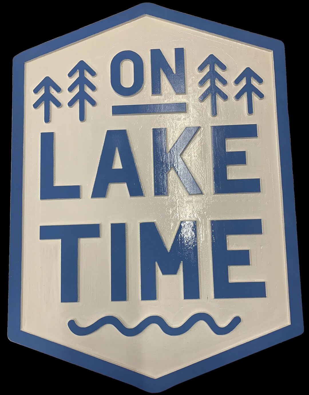 On Lake Time- Lake House Sign - Etsy