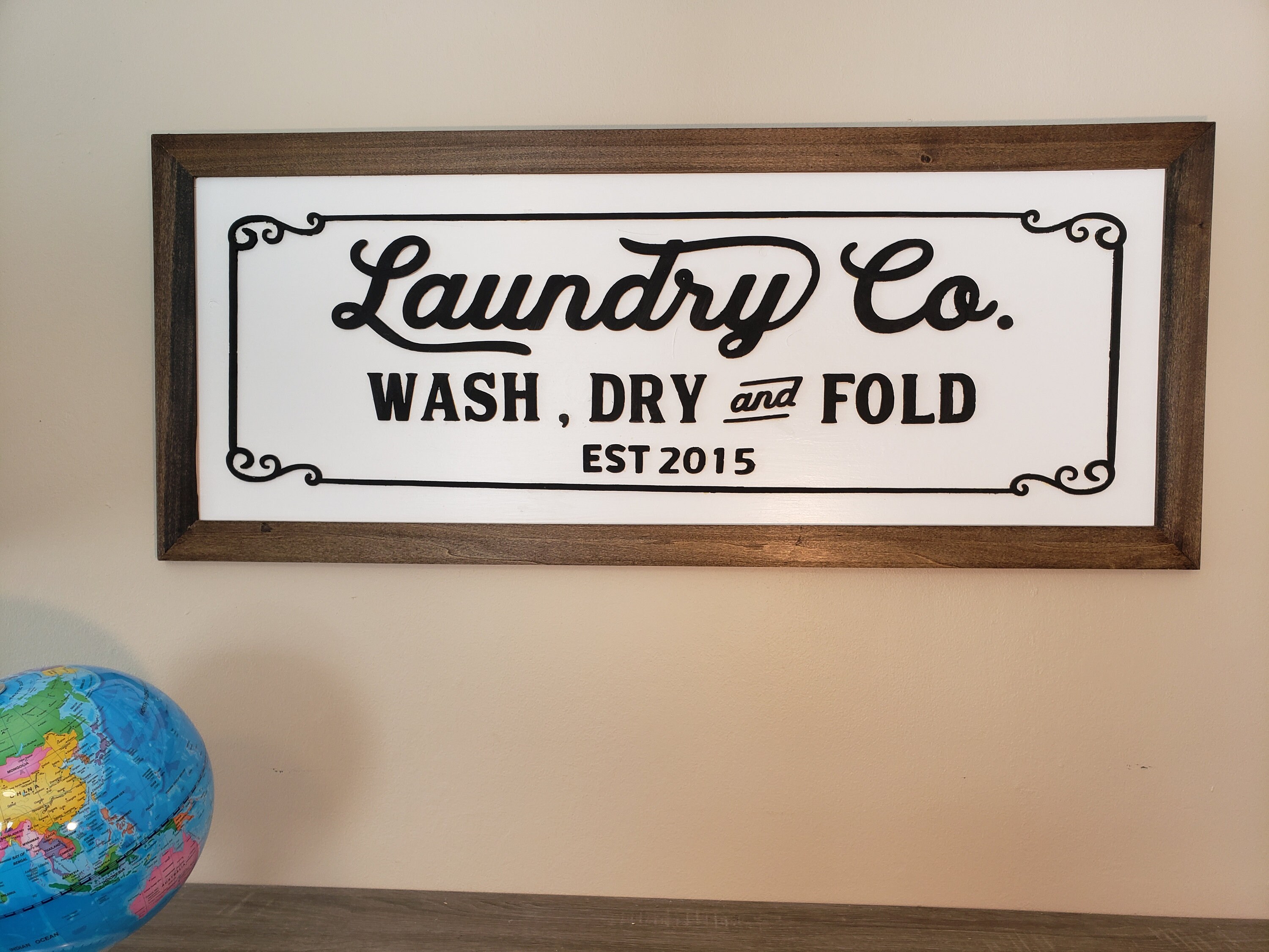 Wash, Dry & Fold Laundry Sign - Etsy