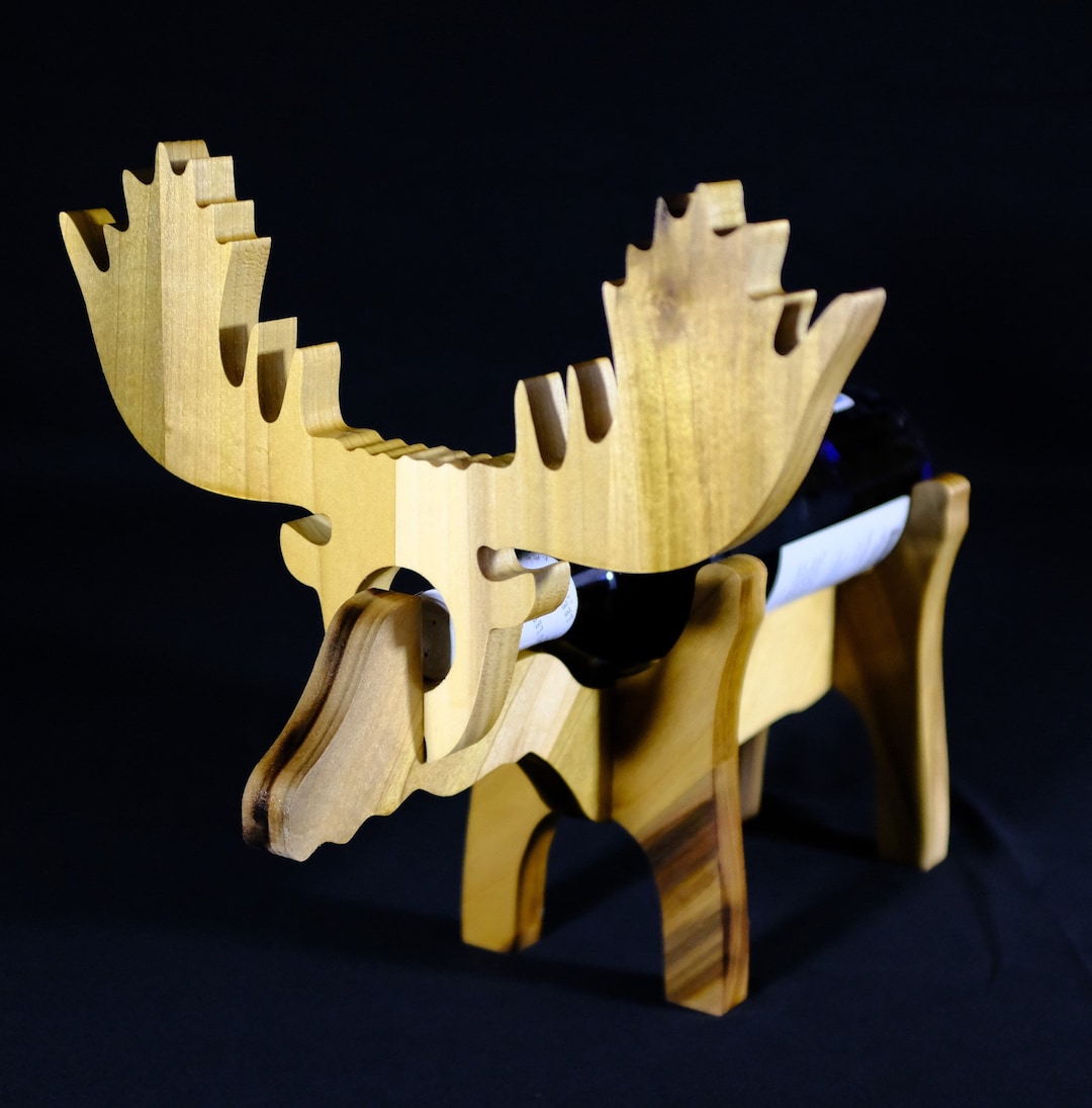 Moose Wine Bottle Holder - Etsy