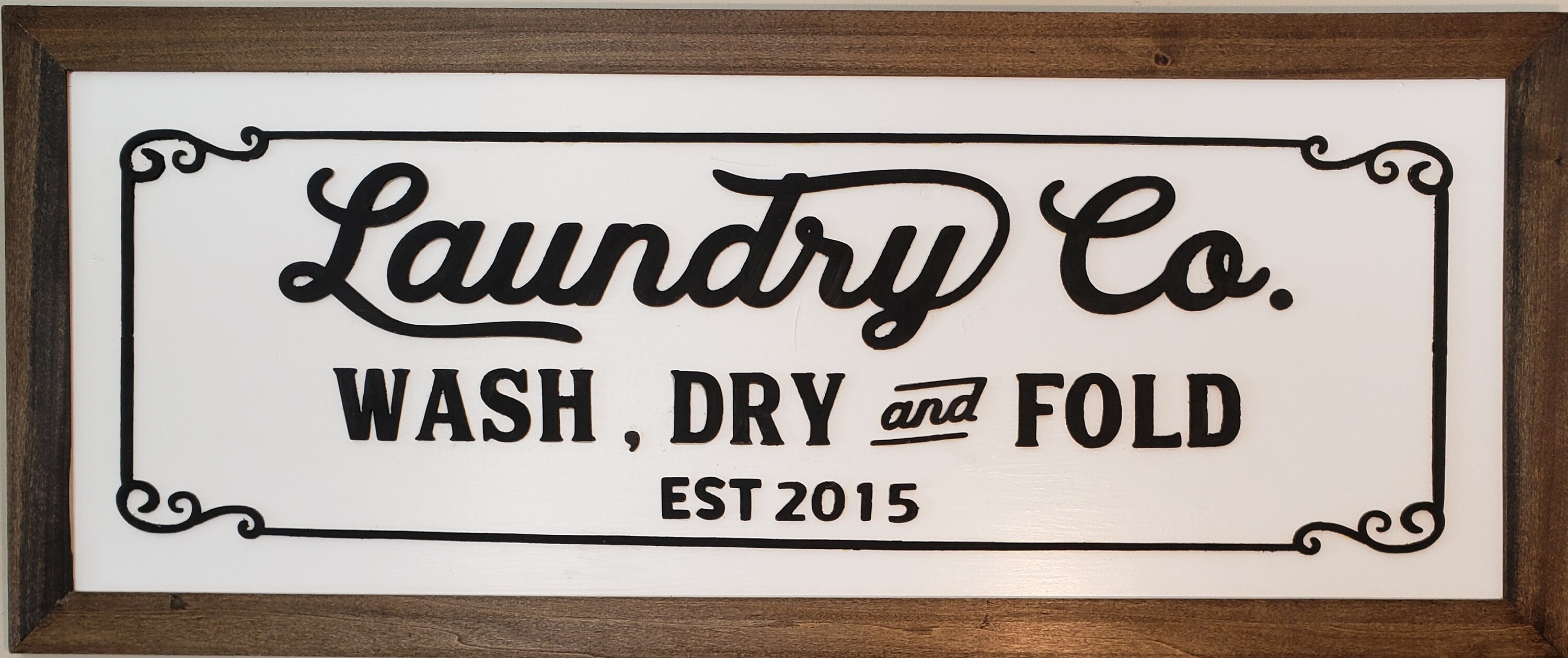 Wash, Dry & Fold Laundry Sign - Etsy