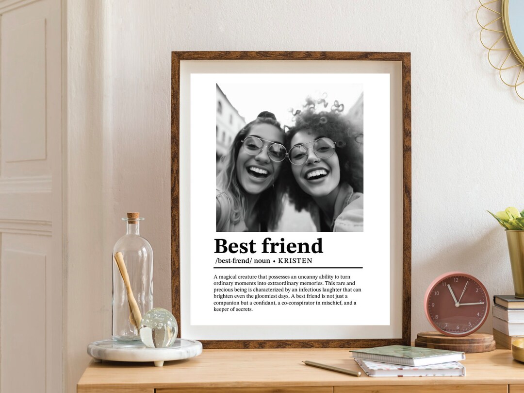 Personalized Best Friend Custom Print, Dictionary Soulmate Print ...