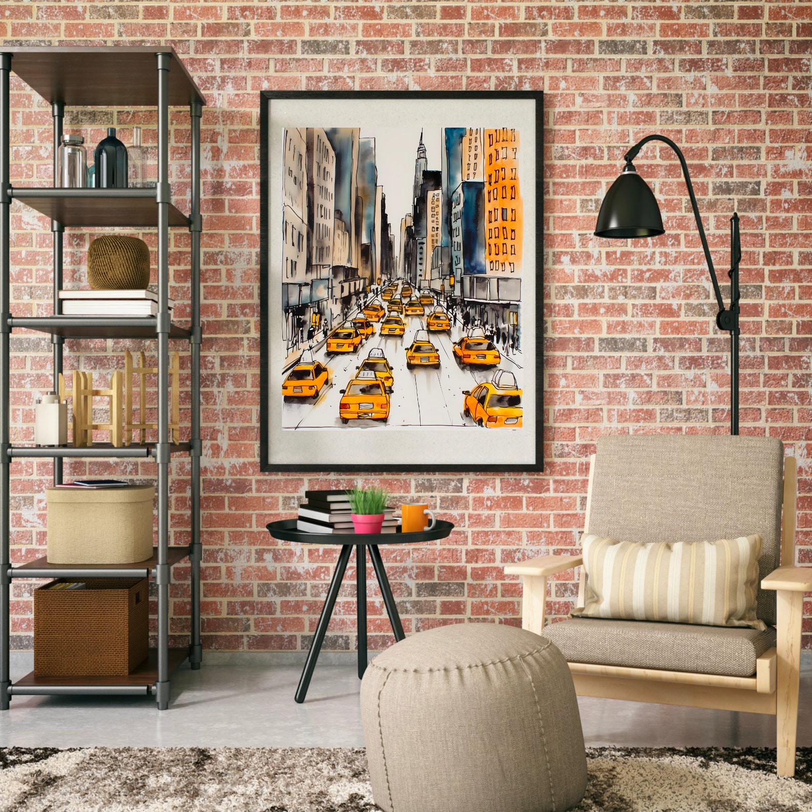 New York City Taxi Cab Print, NY Wall Art Poster Photo Giclee Art, NYC ...
