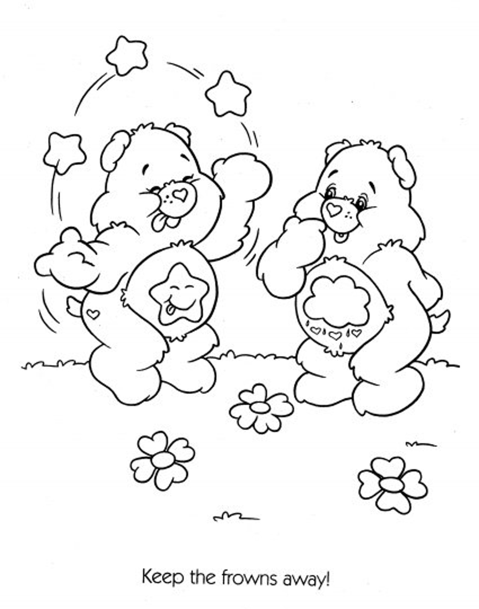 65-page Printable Care Bears Colouring Pages - Etsy