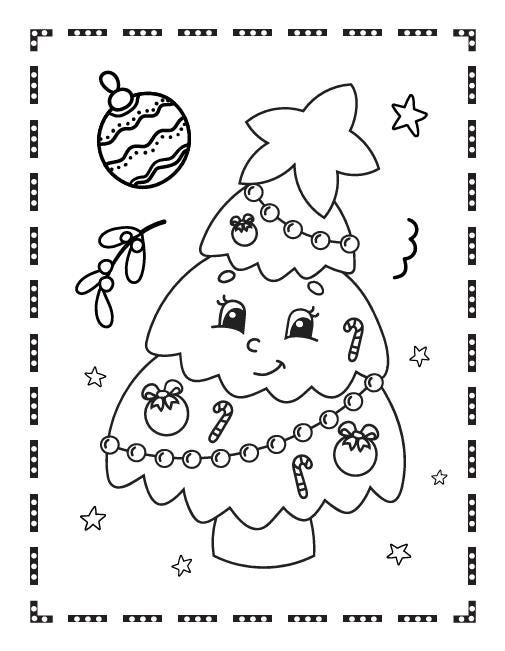 20-page Printable Christmas Coloring Book, Digital Colouring Pages ...