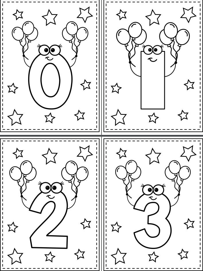 133 Digital Alphabet/number Coloring Pages for Kids: Mega Pack - Etsy