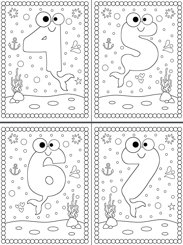 133 Digital Alphabet/number Coloring Pages for Kids: Mega Pack - Etsy