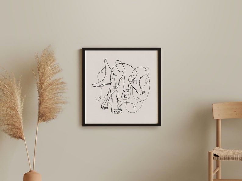 Downloadable Art | Dancing Feet | Printable Wall Art | Minimalist Decor - Etsy