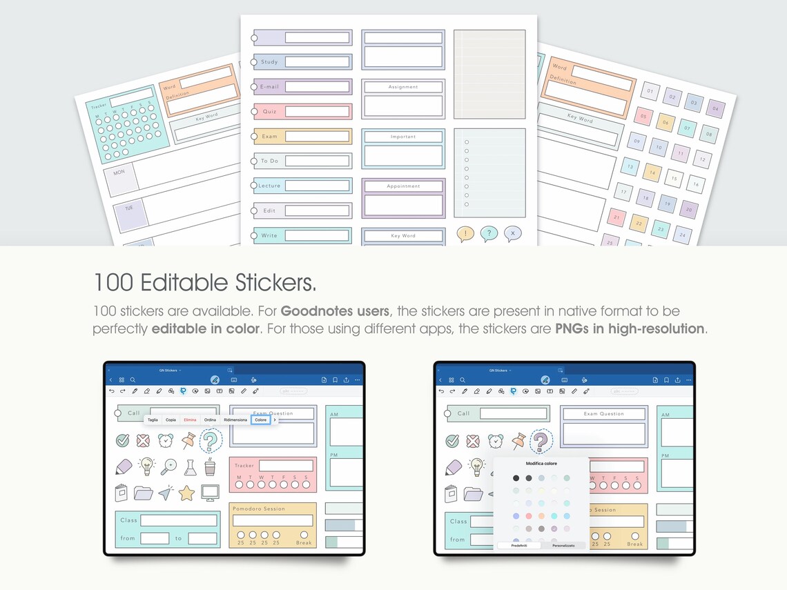 Tab Digital Notebook for Taking Notes on Ipad. Digital Student ...