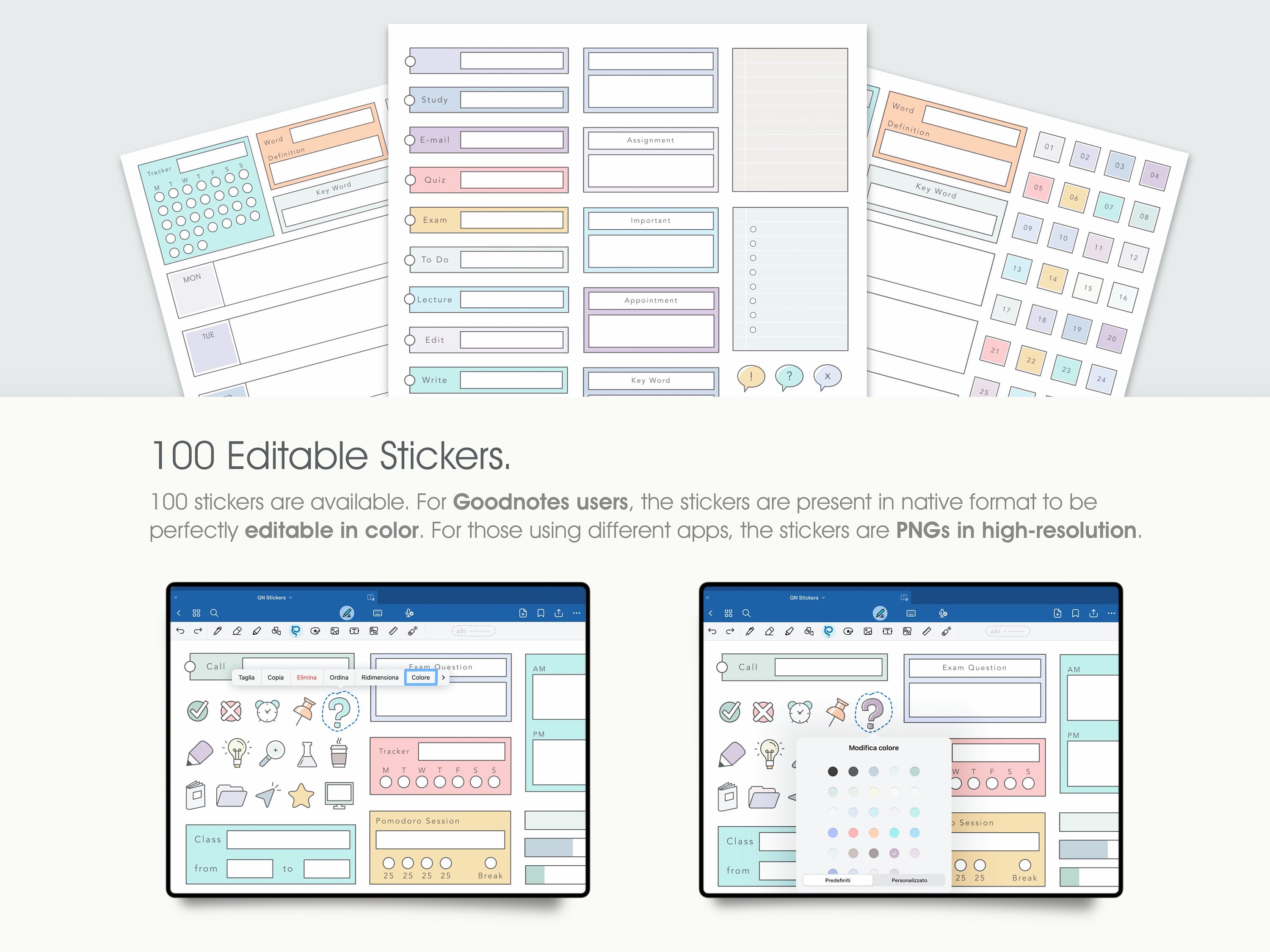 Tab Digital Notebook for Taking Notes on Ipad. Digital Student ...