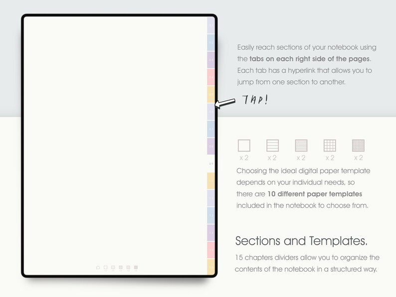 Tab Digital Notebook for Taking Notes on Ipad. Digital Student ...
