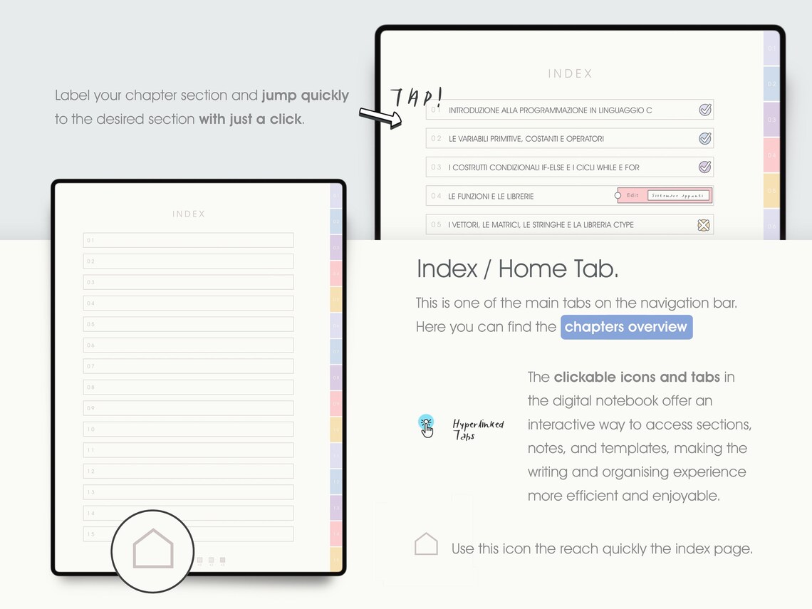 Tab Digital Notebook for Taking Notes on Ipad. Digital Student ...