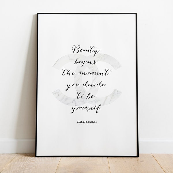 Coco Chanel Poster - Etsy