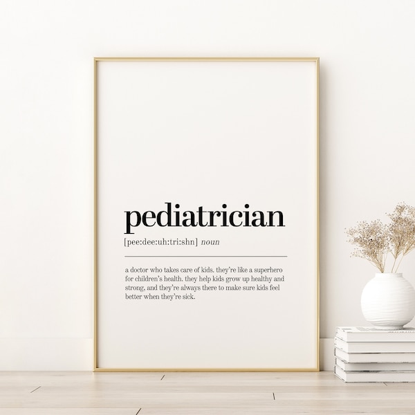 Pediatrician Poster - Etsy