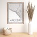 Laguna Beach Map Print, Laguna Beach California Town Map, Minimalist ...