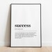 Success Definition Print, Success Printable Poster, Retro Wall Art ...