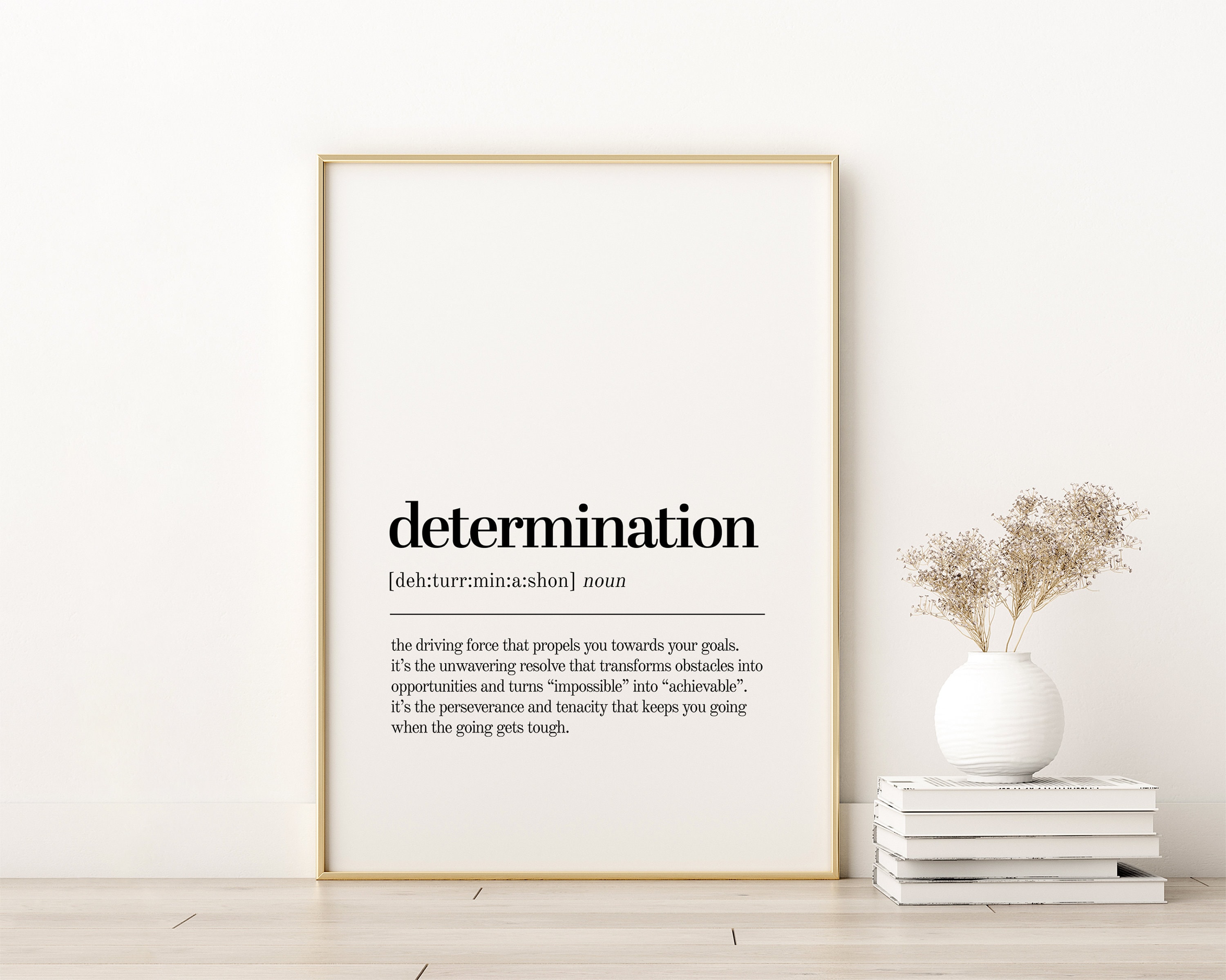Determination Word Art