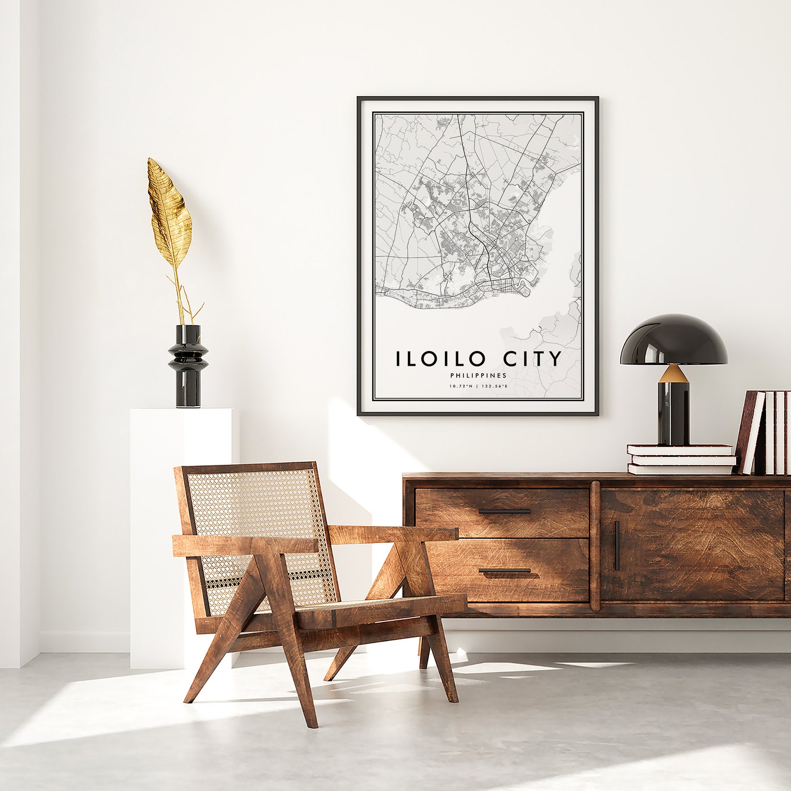 Iloilo City Map, Minimalist Map Print, Iloilo City Philippines City Map ...