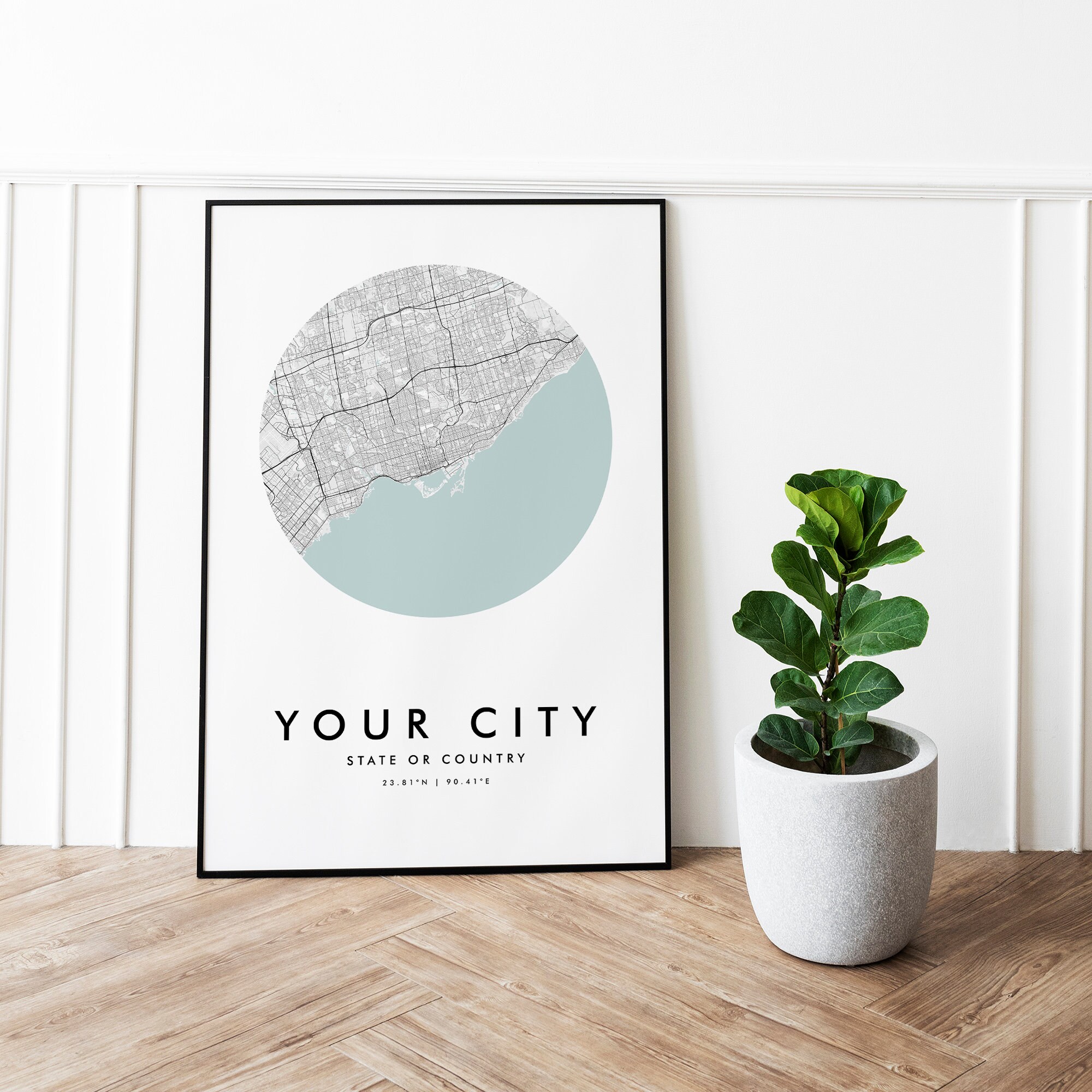 Digital Download Custom City Map, Custom City Map Print, Custom Map Art ...