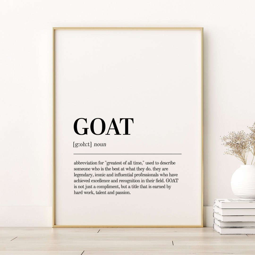 Goat Definition Print, Goat Dictionary Print, Birthday Gift Idea, Gifts ...