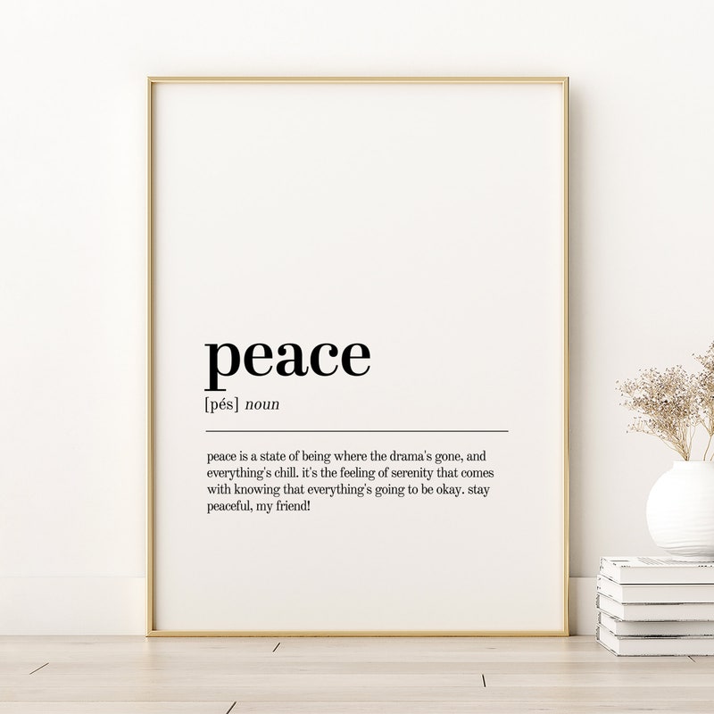 Peace Poster - Etsy