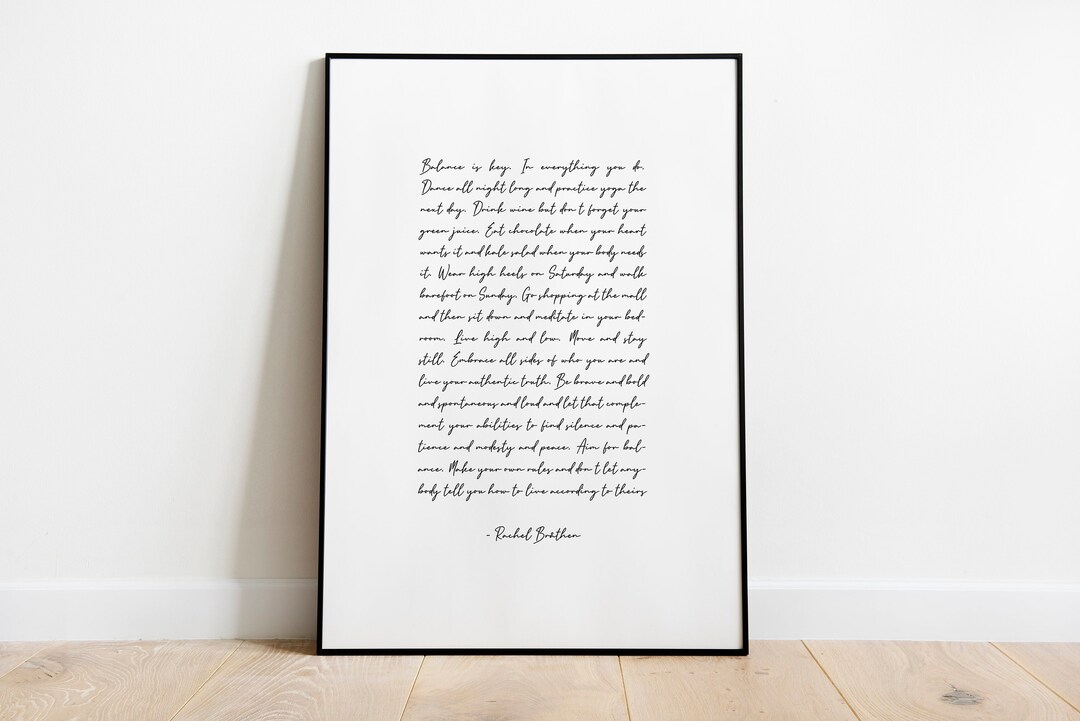 Balance Print | Balance Valentines Day Art | Birthday Gift | Balance ...