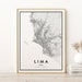 Lima Map Print, Lima Peru City Map Poster, Minimalist Retro Lima Peru ...