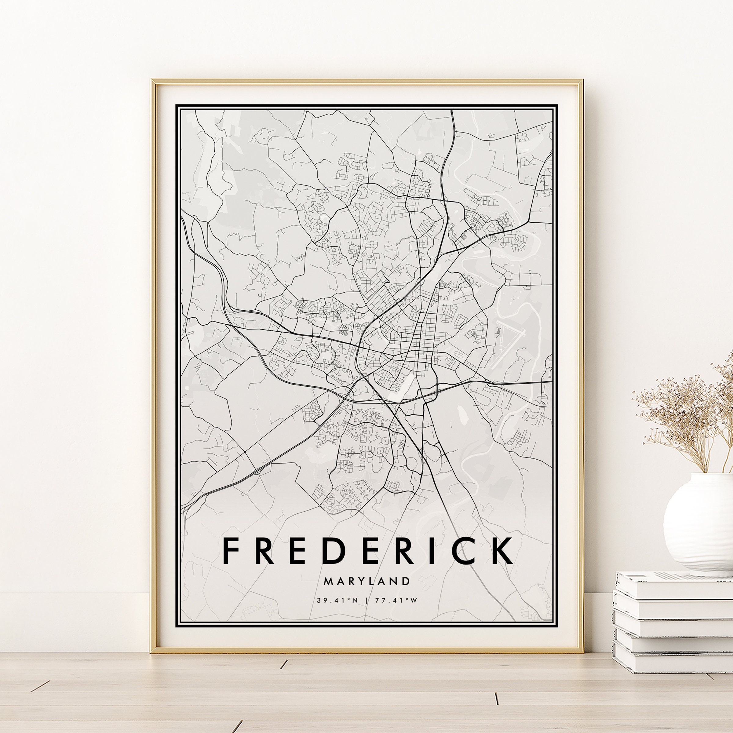 Frederick Maryland Street Map