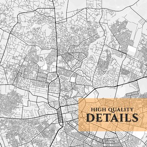 Lusaka Map Print, Wall Map Poster, Engagement Map Art, Modern Lusaka ...