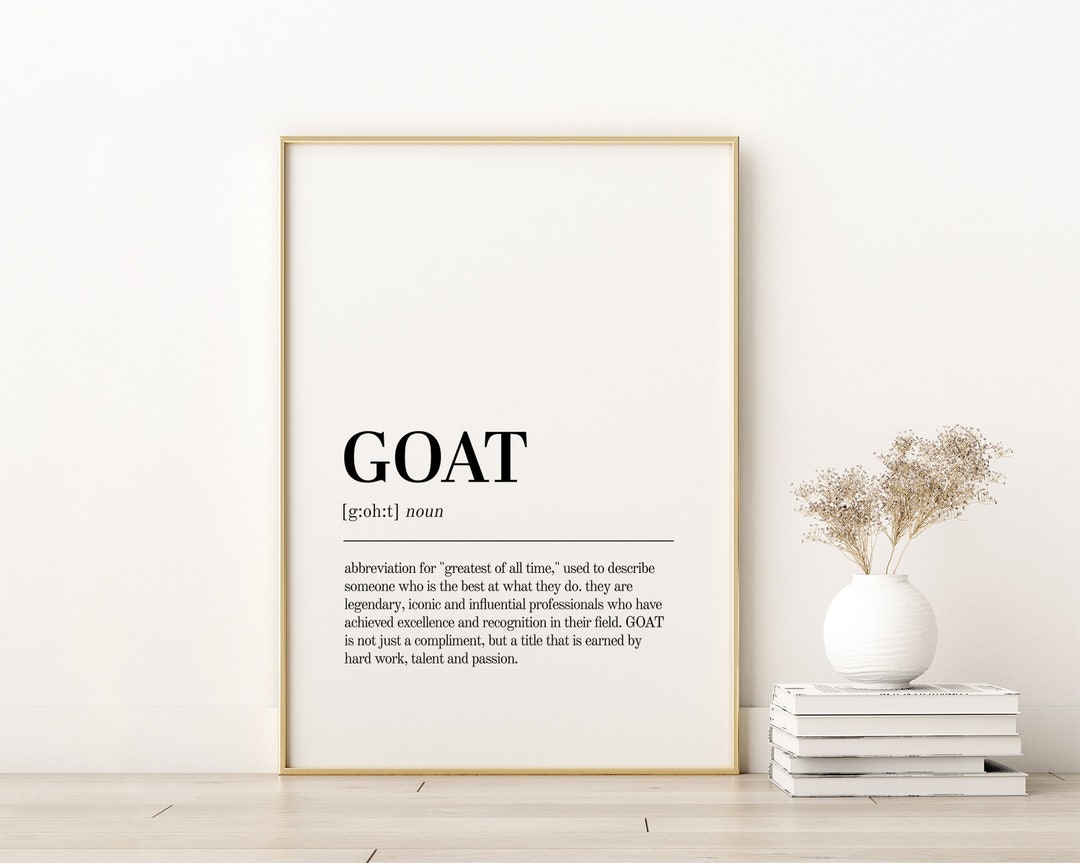 Goat Definition Print Goat Dictionary Print Birthday Gift - Etsy