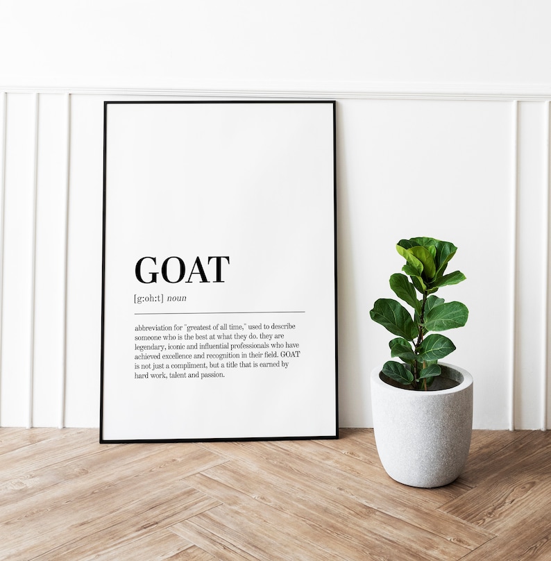 Goat Definition Print, Goat Dictionary Print, Birthday Gift Idea, Gifts ...