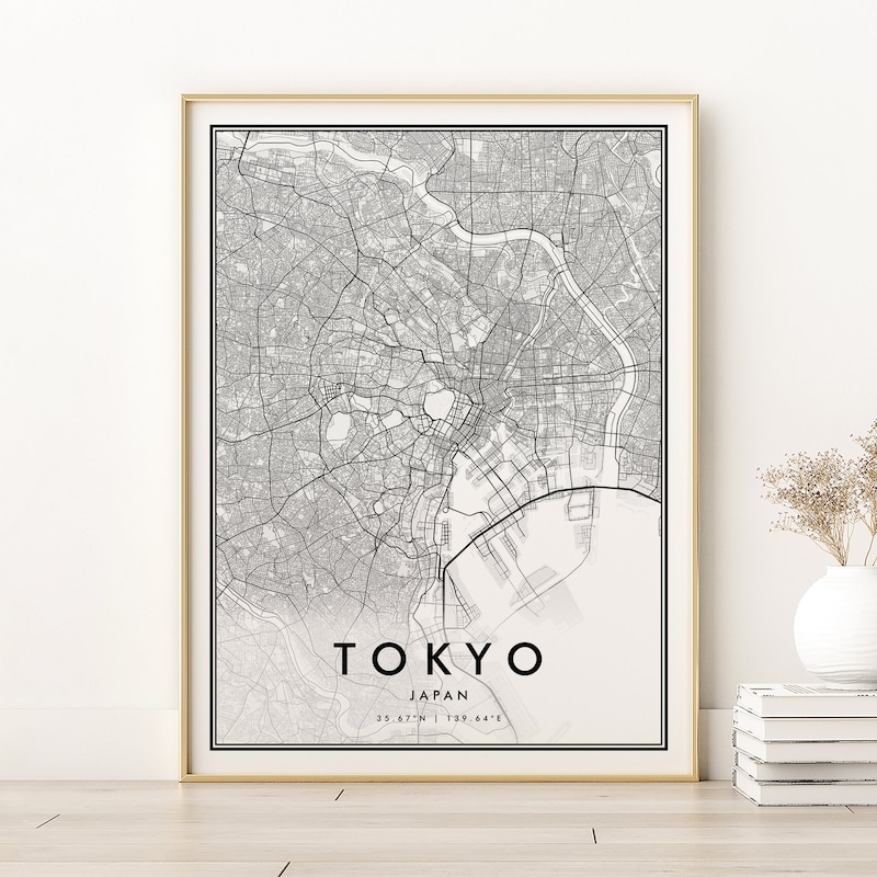 Abstract Tokyo Wall Art - Etsy