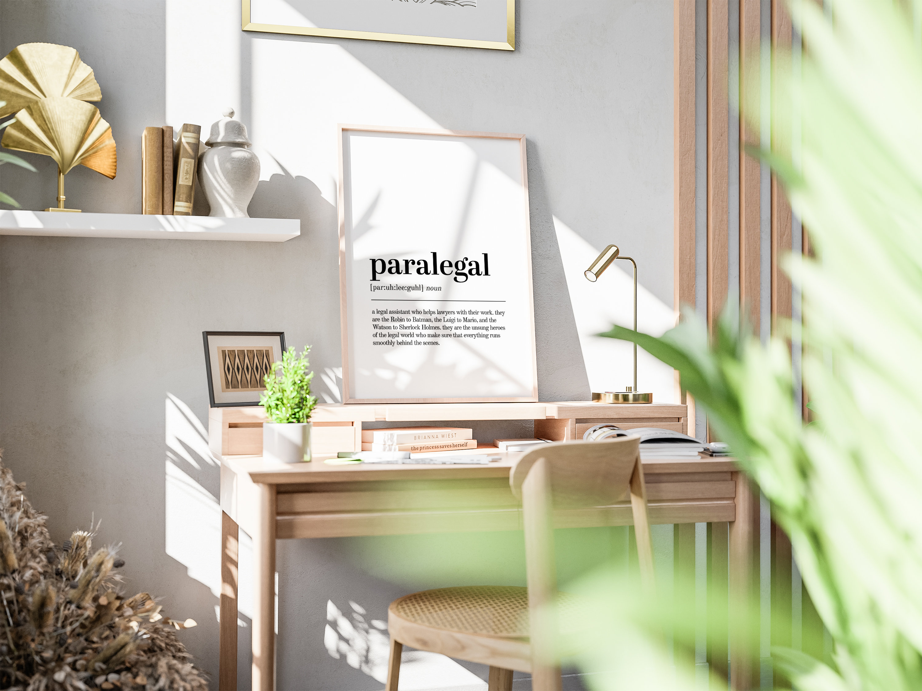 Paralegal Definition Print Printable Poster Retro Wall Art - Etsy