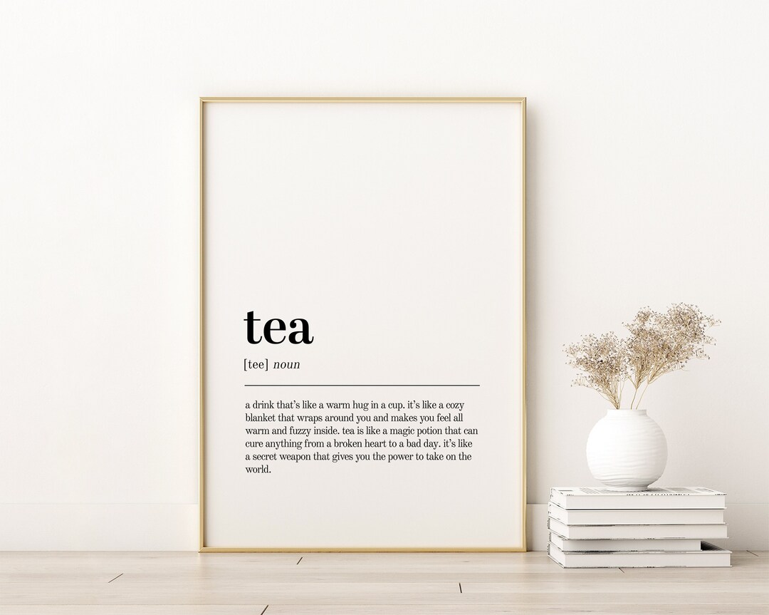 Tee Definition Print Tee Zitat Poster Wand Kunst Drucke Tee - Etsy.de
