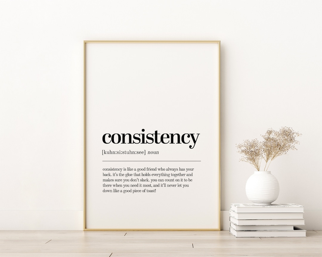 Consistency Definition Print Consistency Dictionary Print - Etsy