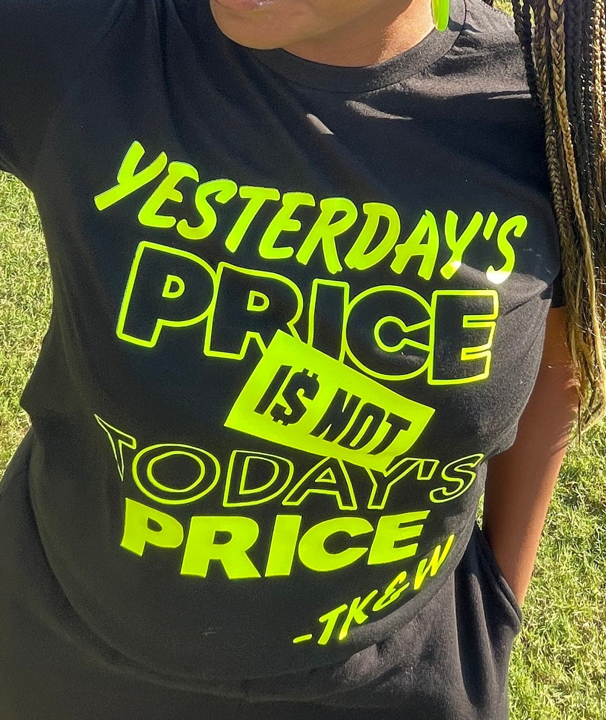 Yesterdays Price is Not Todays Price - Etsy