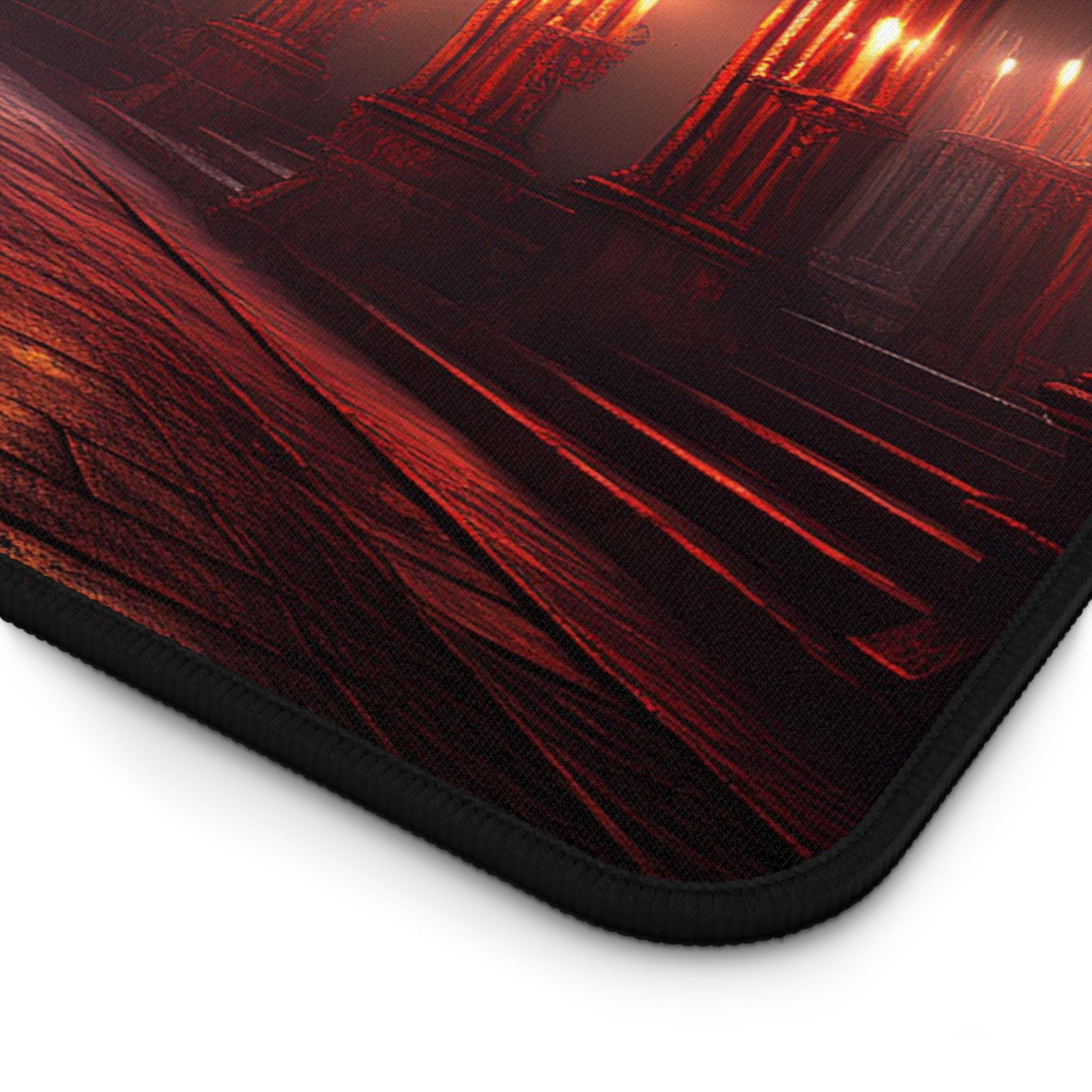 Gothic Cathedral Desk Mat - Unique Office Decor, Gamer Mouse Pad, Desk ...