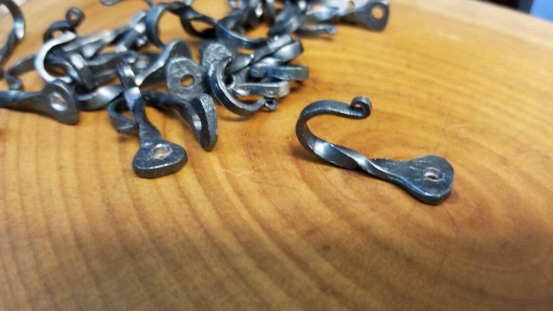 10 Hand Forged Horseshoe Nail Key Hooks 1x3/8 - Etsy