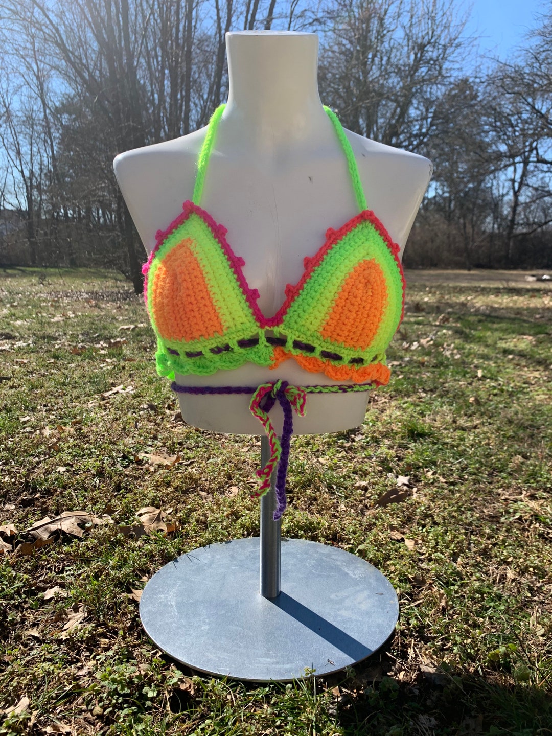 Neon Bralette - A/B Cup - Etsy