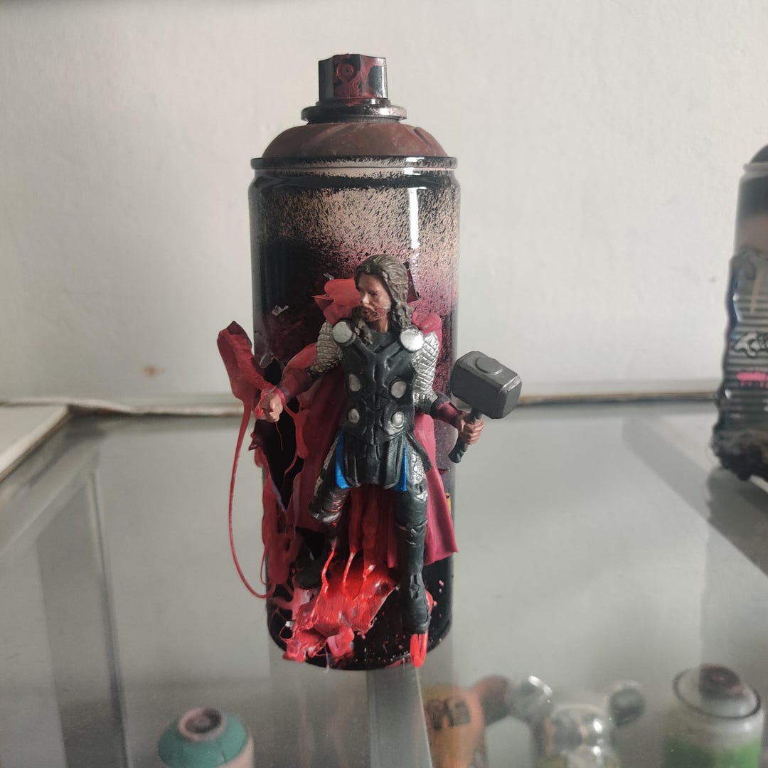 Thor Dragon Action Figure Spray Can - Etsy