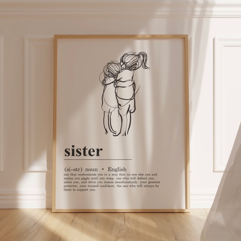 Printable Sister Page - Etsy UK