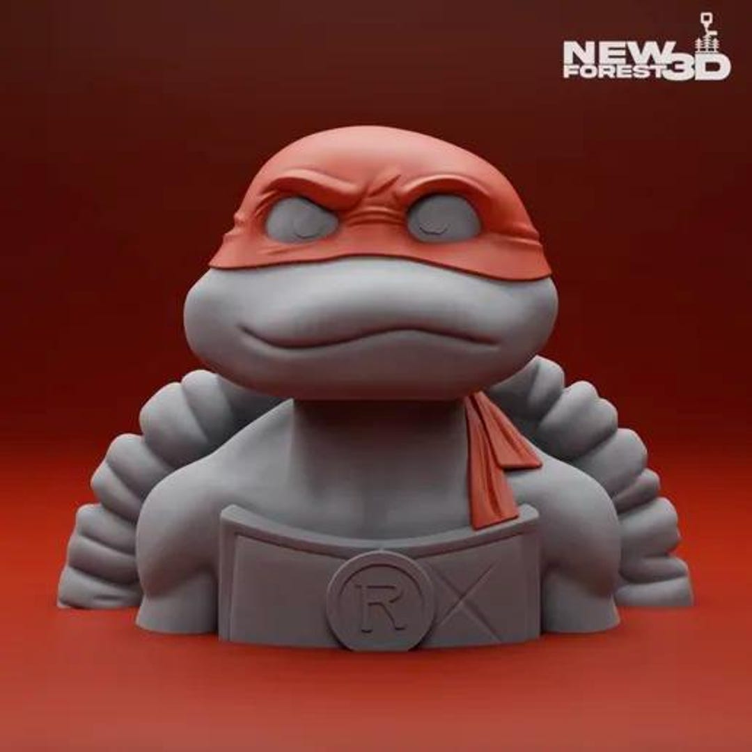 TMNT Raphael Bust STL File, 3D Printable Teenage Mutant Ninja Turtles ...