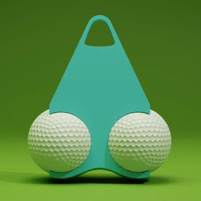 Funny Golf Ball Holder – 3D Printable Tee Stand (STL File) Fathers Day ...