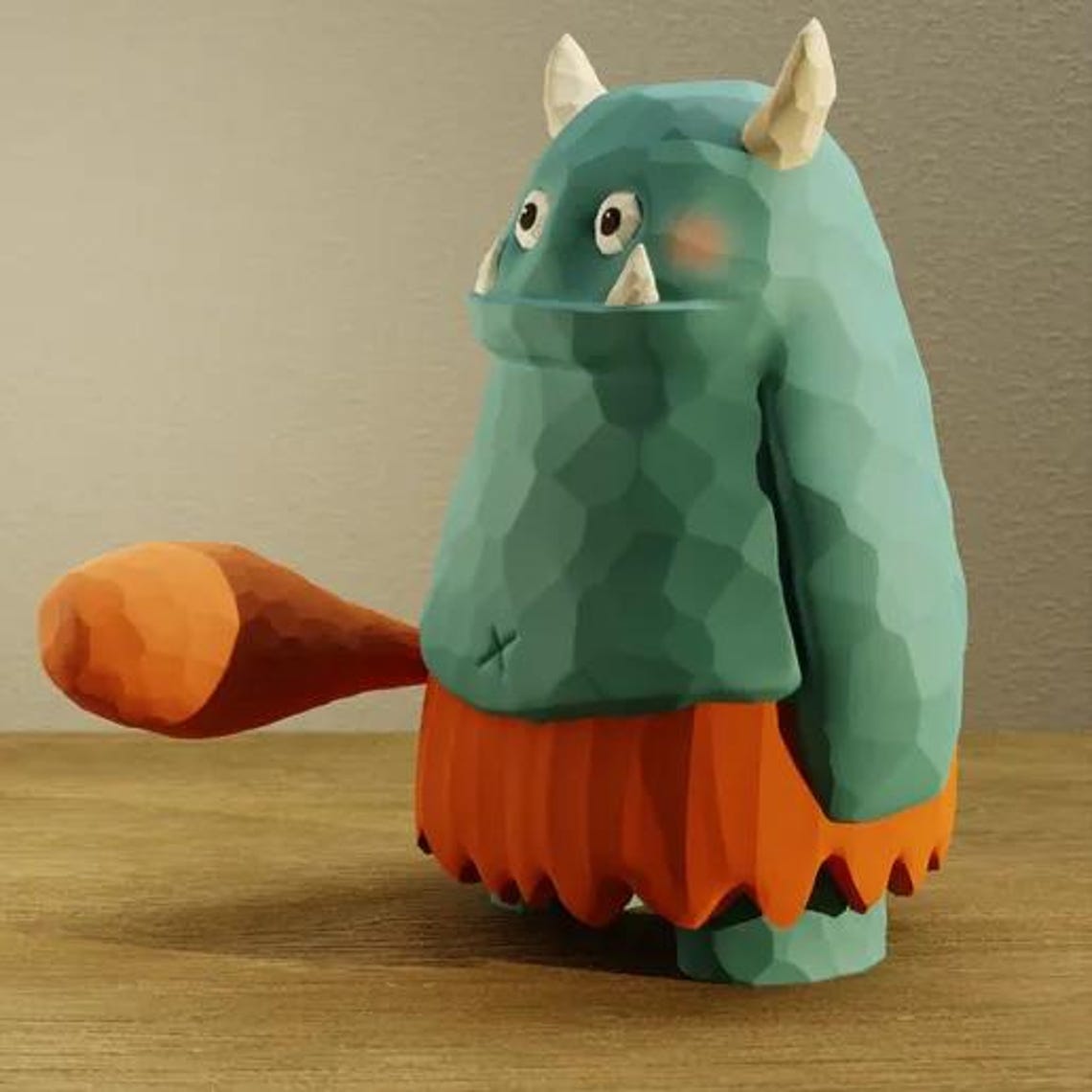 Gronk the Little Monster STL – 3D Model Toy Statue (digital Download) - Etsy