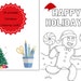 Christmas Cards to Color | Printable Christmas Card to Color | Color ...