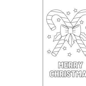 Christmas Cards to Color | Printable Christmas Card to Color | Color ...