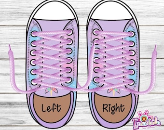 Shoe Lacing & Tying Practice Montessori Tie Your Shoes Life - Etsy